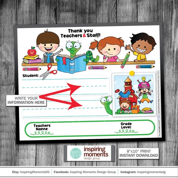 Teacher Appreciation Photo Props - Etsy