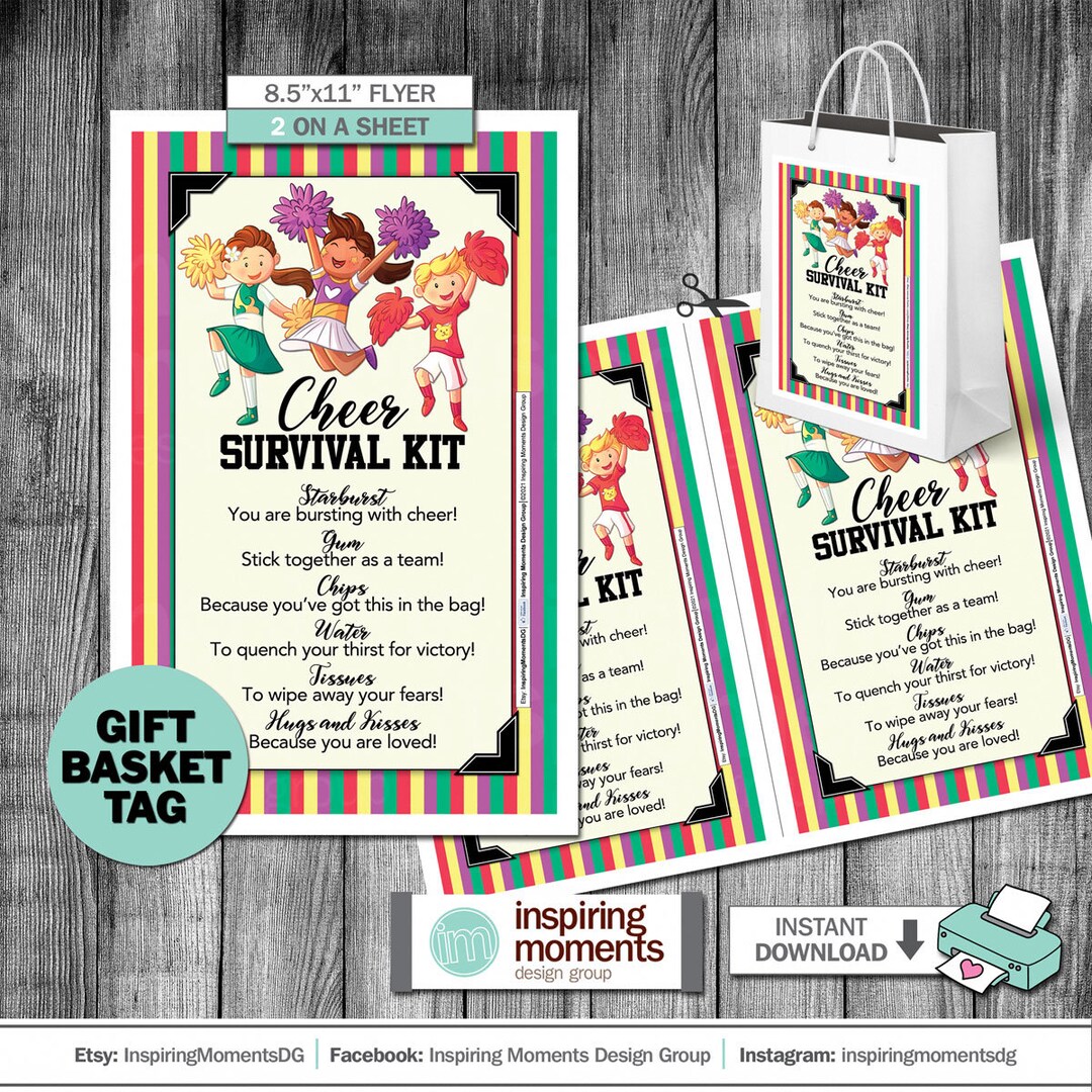 Cheerleading Survival Kit Flyer Printable | Cheer Competitions ...