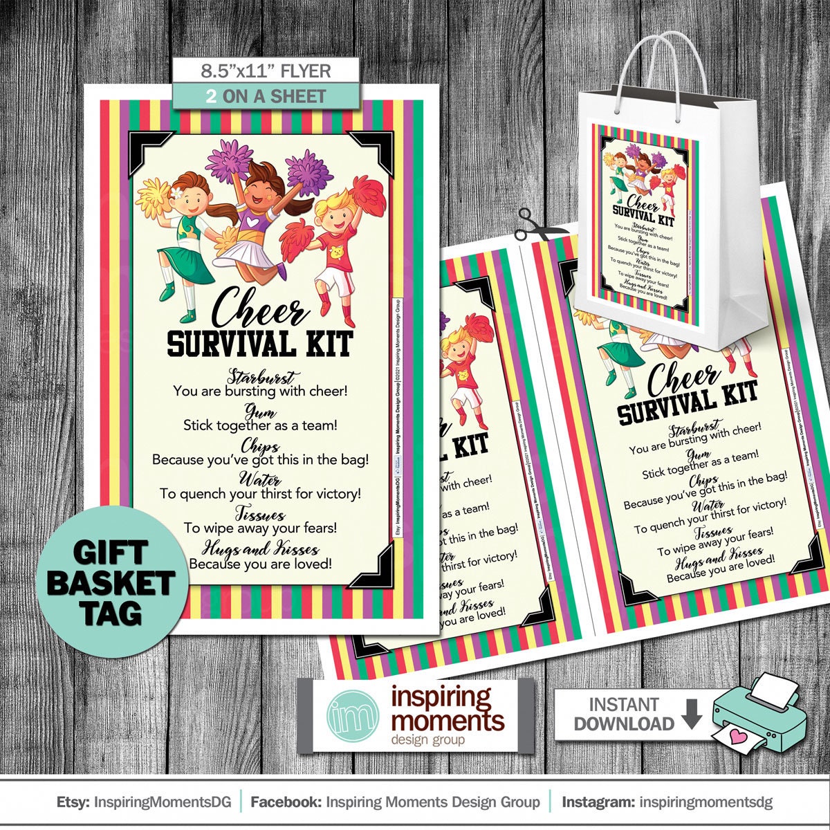 Cheerleading Survival Kit Flyer Printable Cheer Competitions - Etsy
