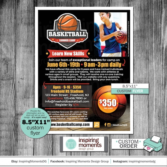 Basketball Tournament Flyers Samples