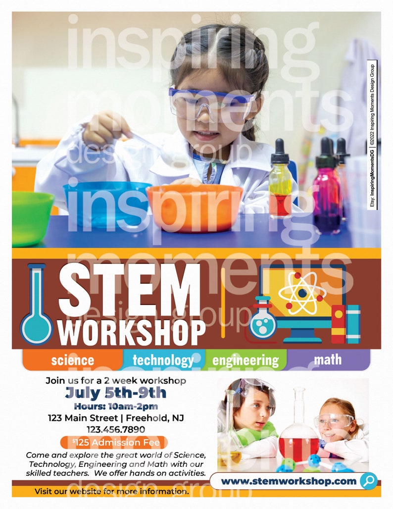 Stem Workshop Event Flyer Printable Stem Lab Science - Etsy