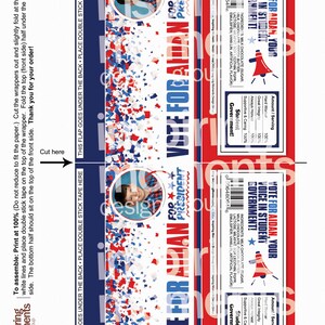 School Elections Candy Bar Wrappers | Vote | Election | Student | Candy ...