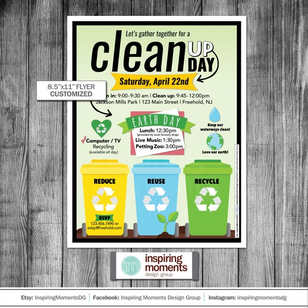 Community Cleanup Flyer - Etsy