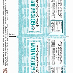 Adoption Day Candy Bar Wrappers, Adopted, Gotcha Day, Celebration Candy ...