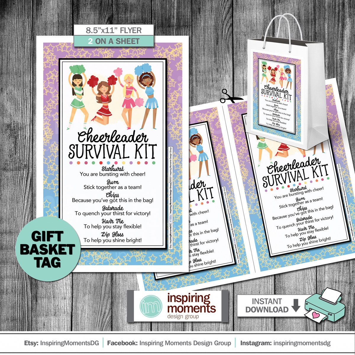 Cheerleading Survival Kit Flyer Printable Cheer Competitions - Etsy UK