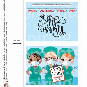 Nurse Thank You Card | Doctors | Nurses | Medical | Thank You Note ...