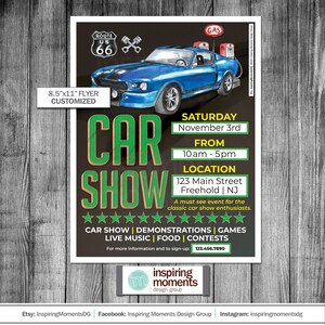 Car Show Flyer Printable, Classic Car Show, Automobile, Auto, Classics ...