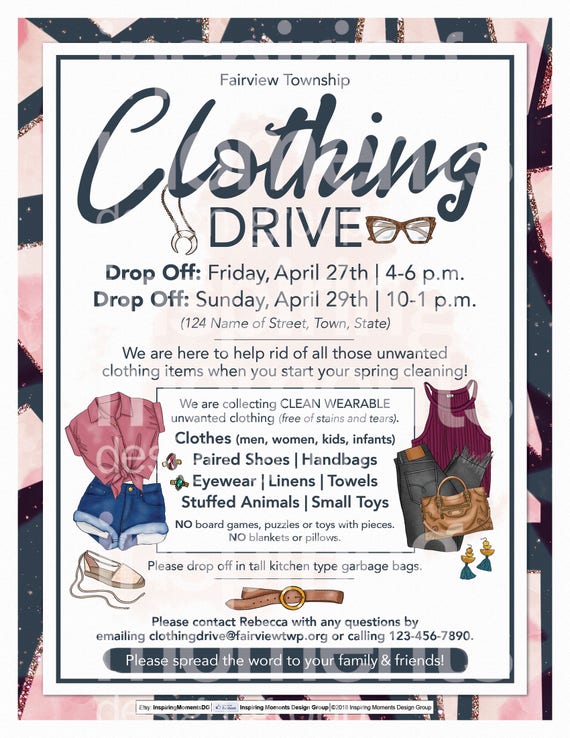 Clothing Drive Flyer Template