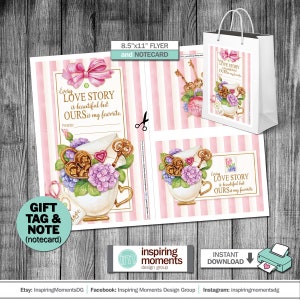 Romantic Gift Tag Printable Love Valentines This is Our - Etsy