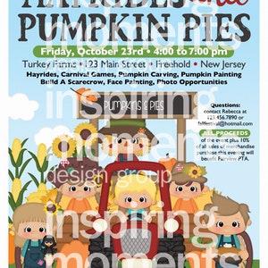 Fall Festival Event Flyer Printable Halloween Fall Parties Hayride ...