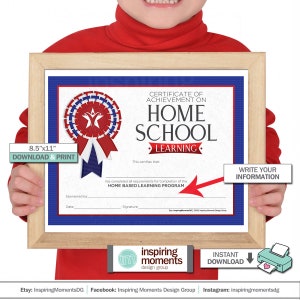 Home School Graduation Certificate, Education Sign, Home Schooling ...