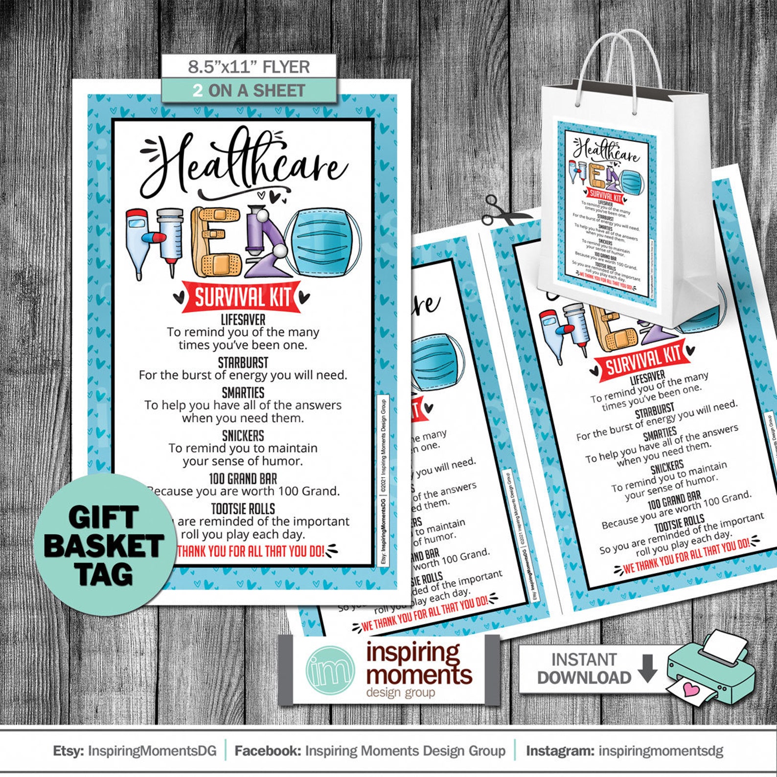 Healthcare Hero Survival Kit Flyer Printable Nurses Medical - Etsy