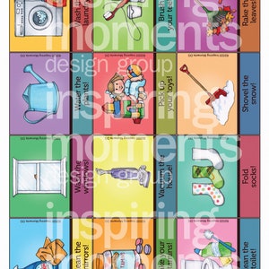 INSTANT DOWNLOAD, Printable Kids Chores, Summer Chores, Children ...