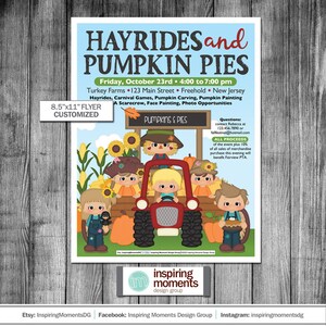 Fall Festival Event Flyer Printable Halloween Fall Parties Hayride ...