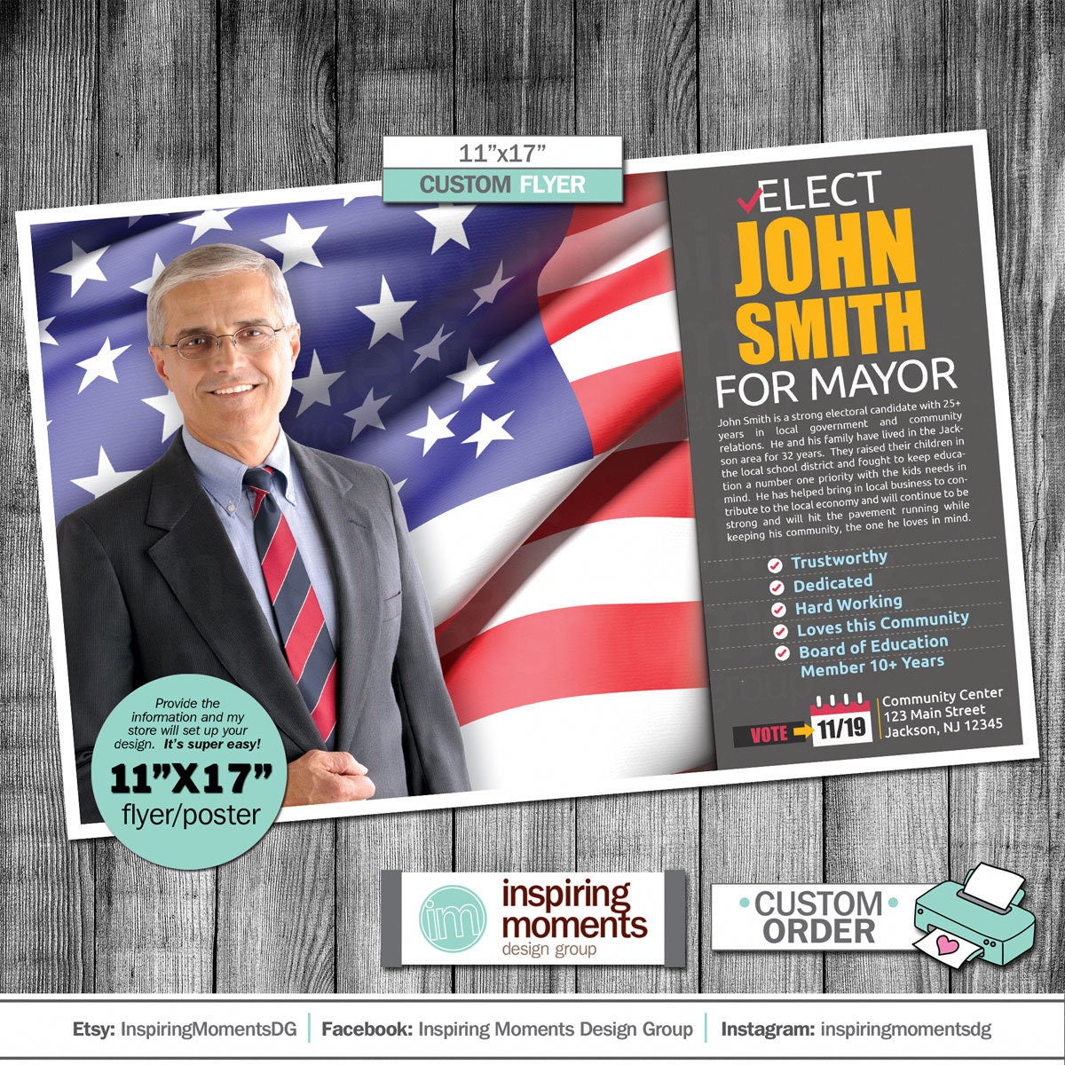 Town Hall, City Council, Mayor, Student Government Flyer Vote, Voting ...