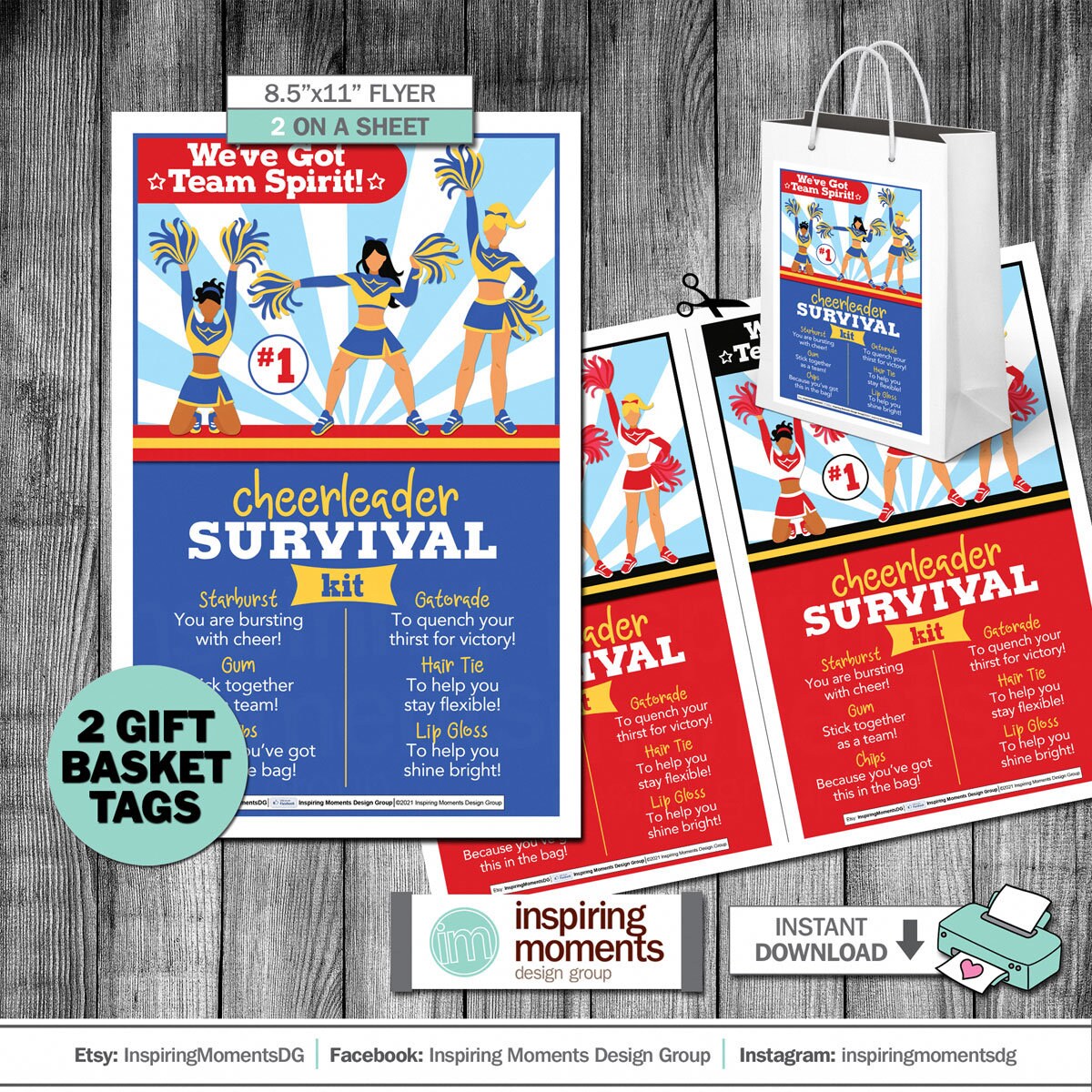 Cheerleading Survival Kit Flyer Printable Cheer Competitions | Etsy