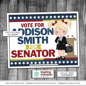 Student Government Flyer, Vote, Voting, Printable, Teachers, PTA, PTN ...