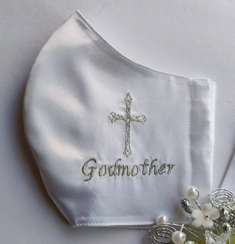 Baptism Face Masks Godfather Godmother Masks Church Masks - Etsy