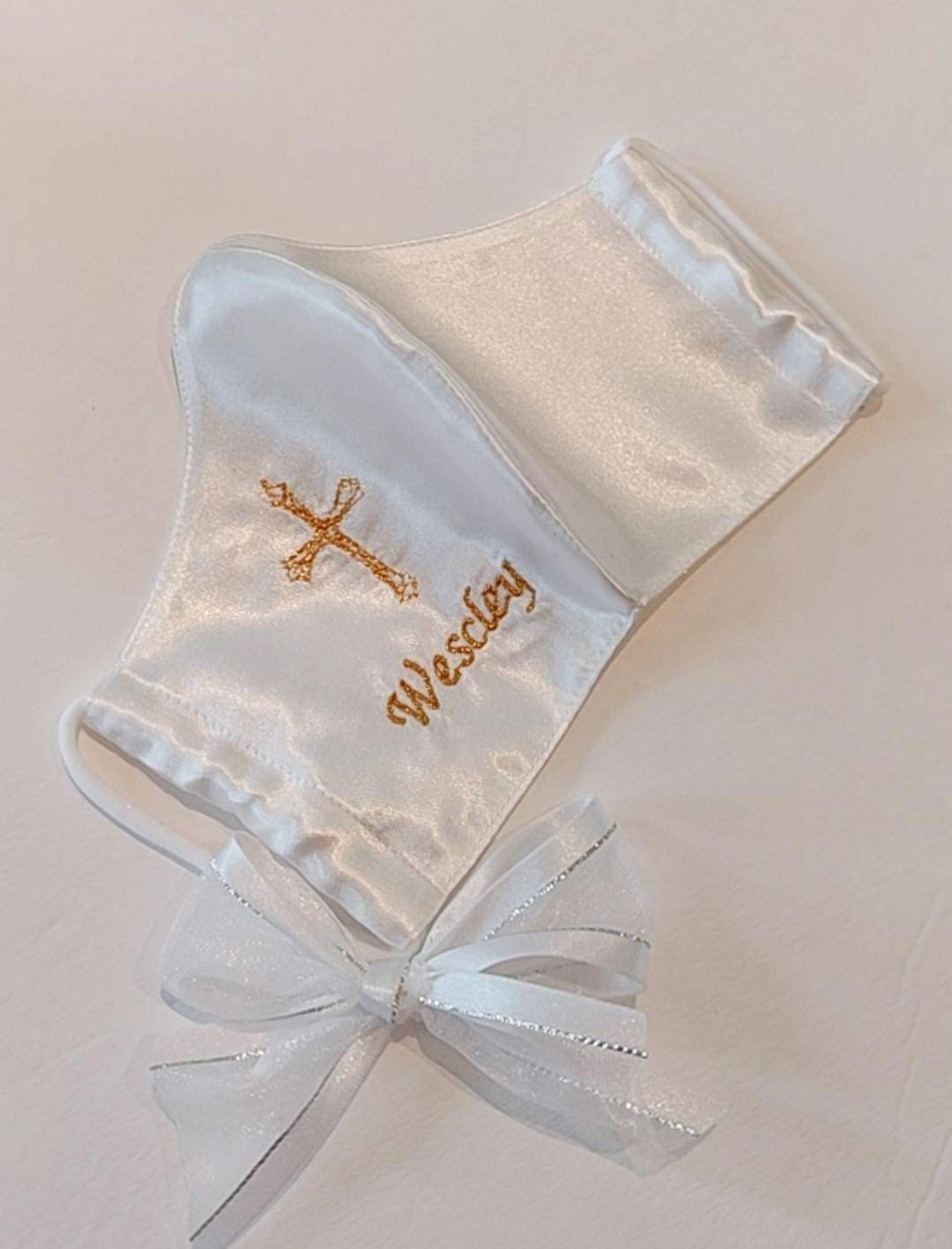 Personalized Confirmation Mask Holy Masks Gold Cross | Etsy