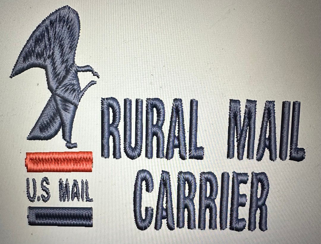 USPS Rural Carrier Embroidery Files for Embroidery Machine Instant ...
