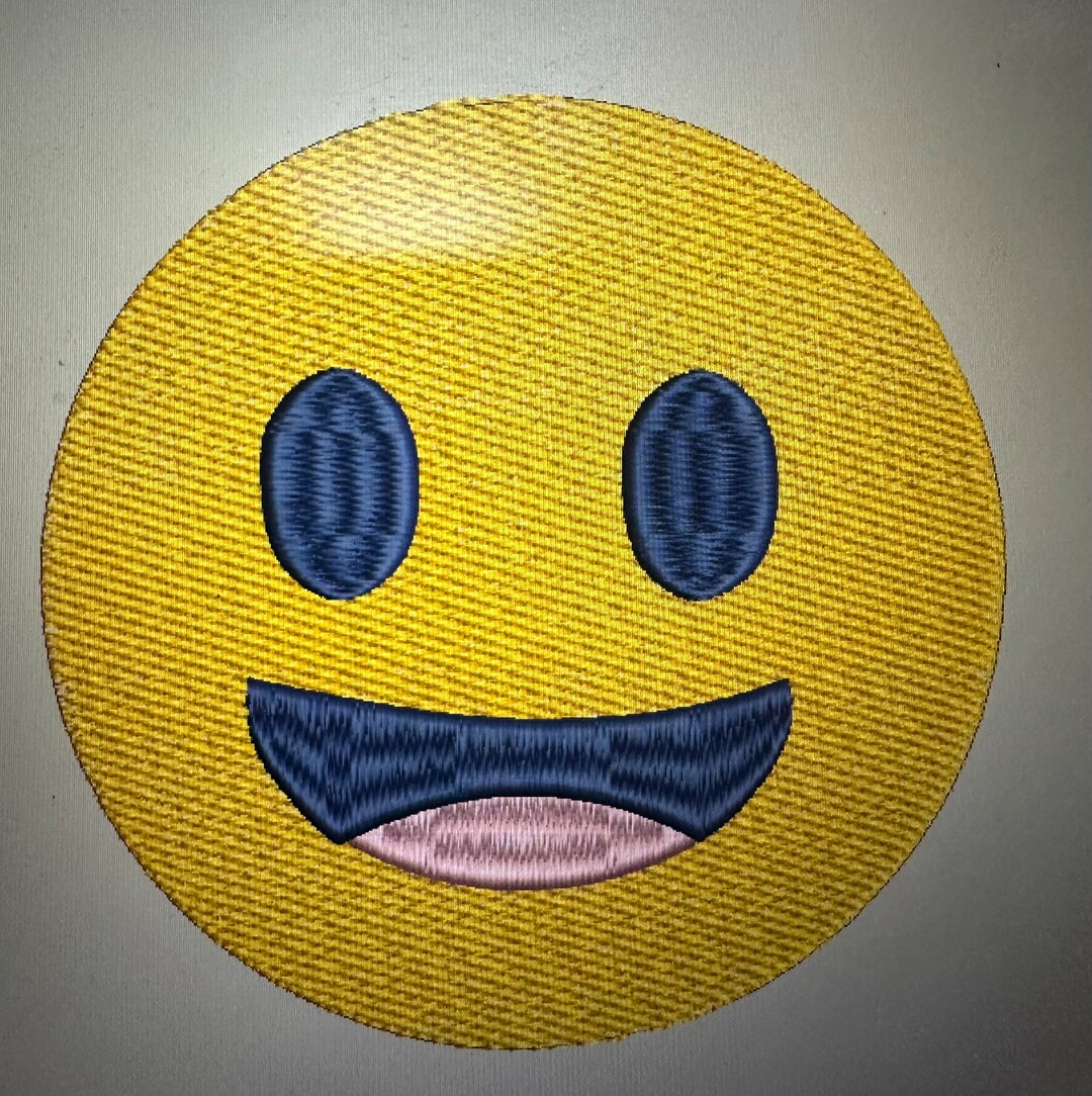 Smiley Face Embroidery File - Etsy