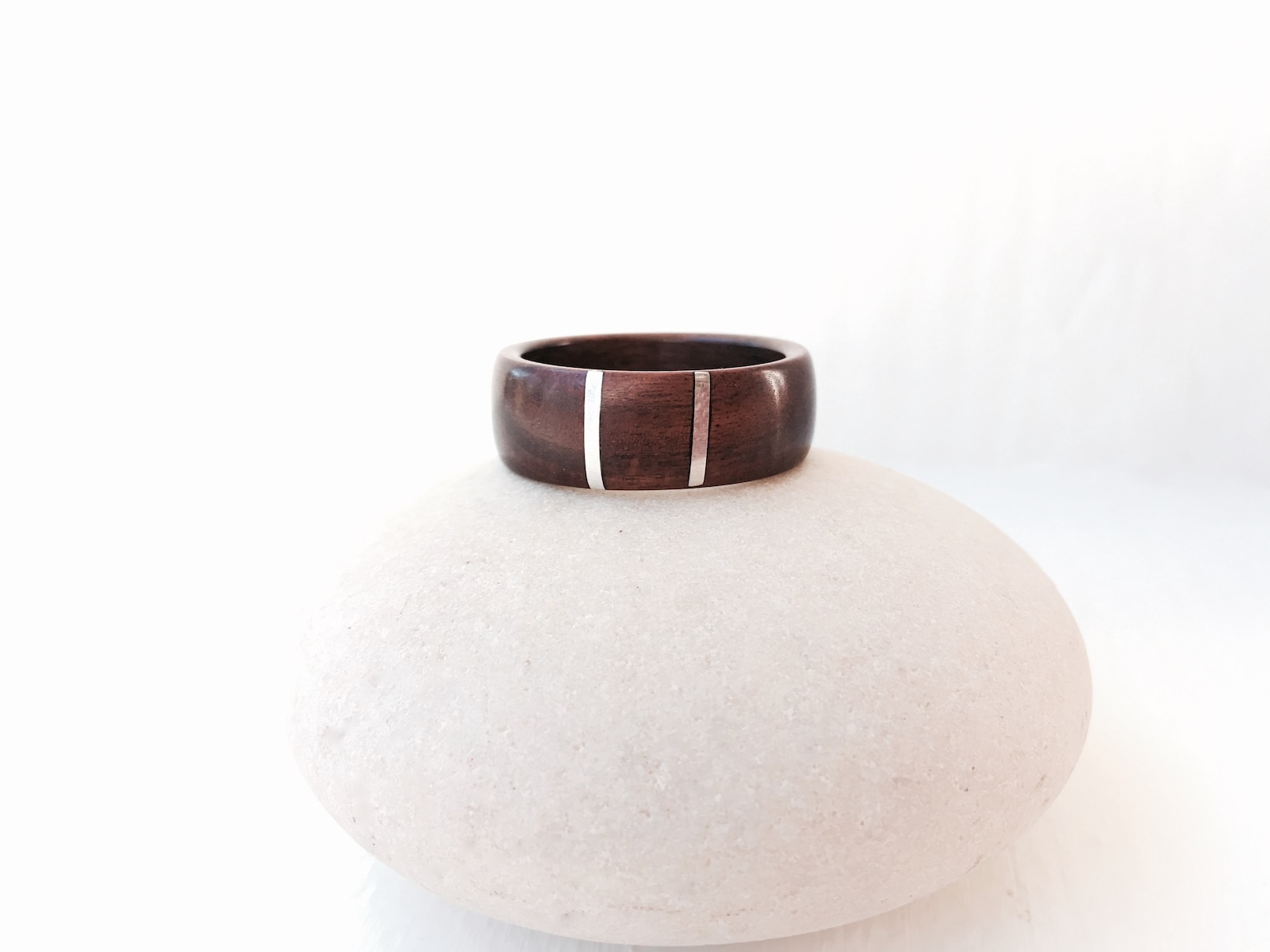 Australian Gidgee Wooden Ring With Silver or Copper Inlay - Etsy Australia