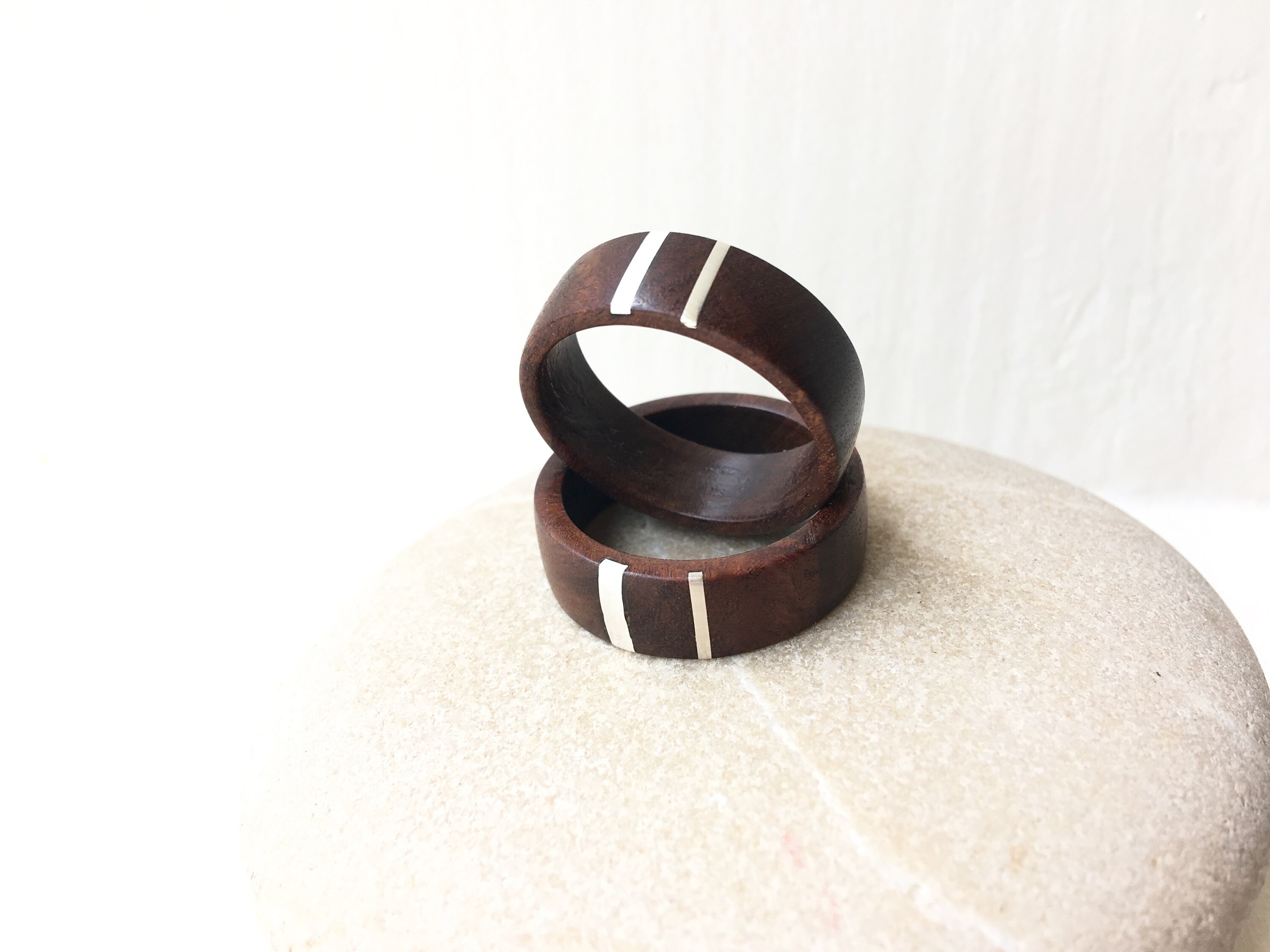 Australian Gidgee Wooden Ring With Silver or Copper Inlay - Etsy Australia