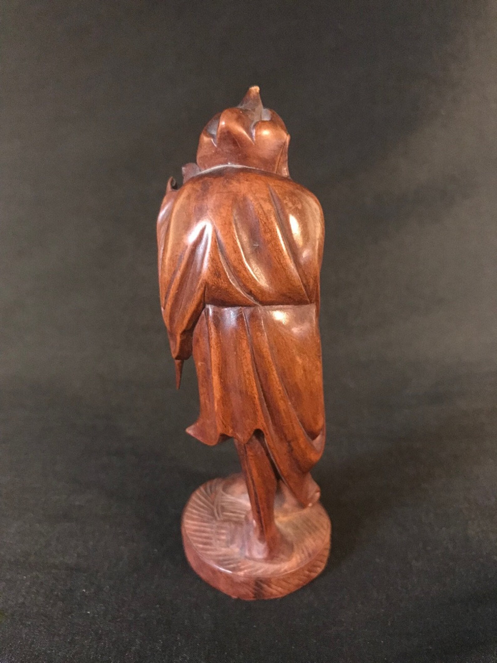 Chinese Carved Wooden Monk Immortal - Etsy