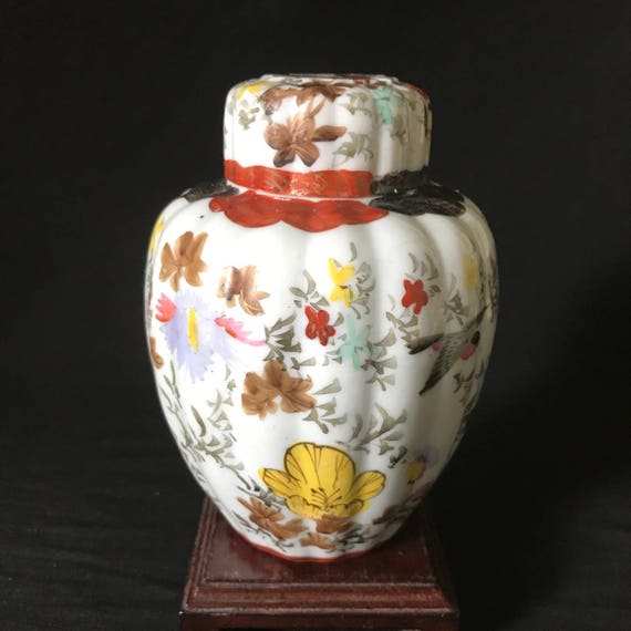 Fine Old Japanese Ginger Jar Hand Painted with Birds | Etsy