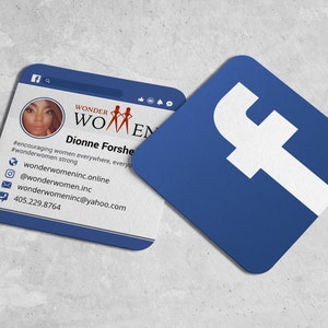Facebook | Social Media Cards | Custom Business Cards | Mommy Calling ...