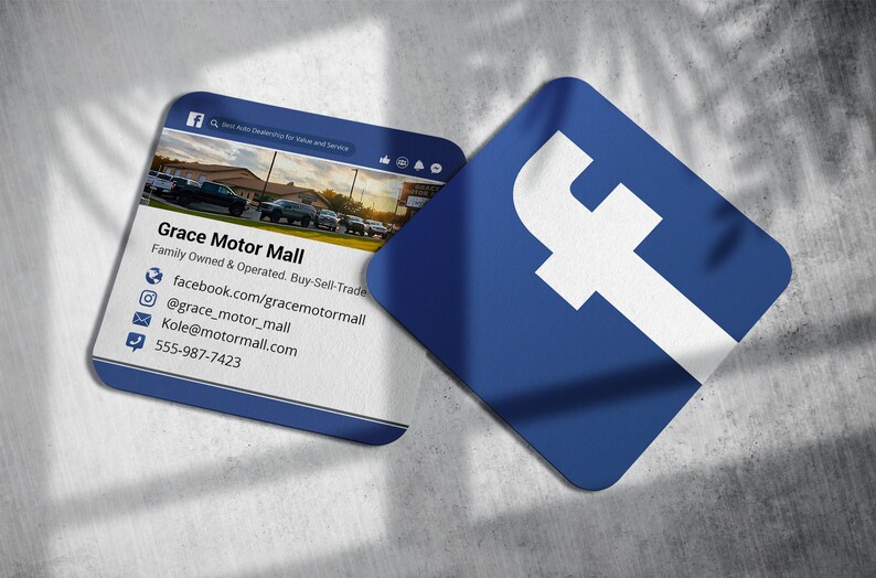 Facebook Social Media Cards Custom Business Cards Mommy | Etsy