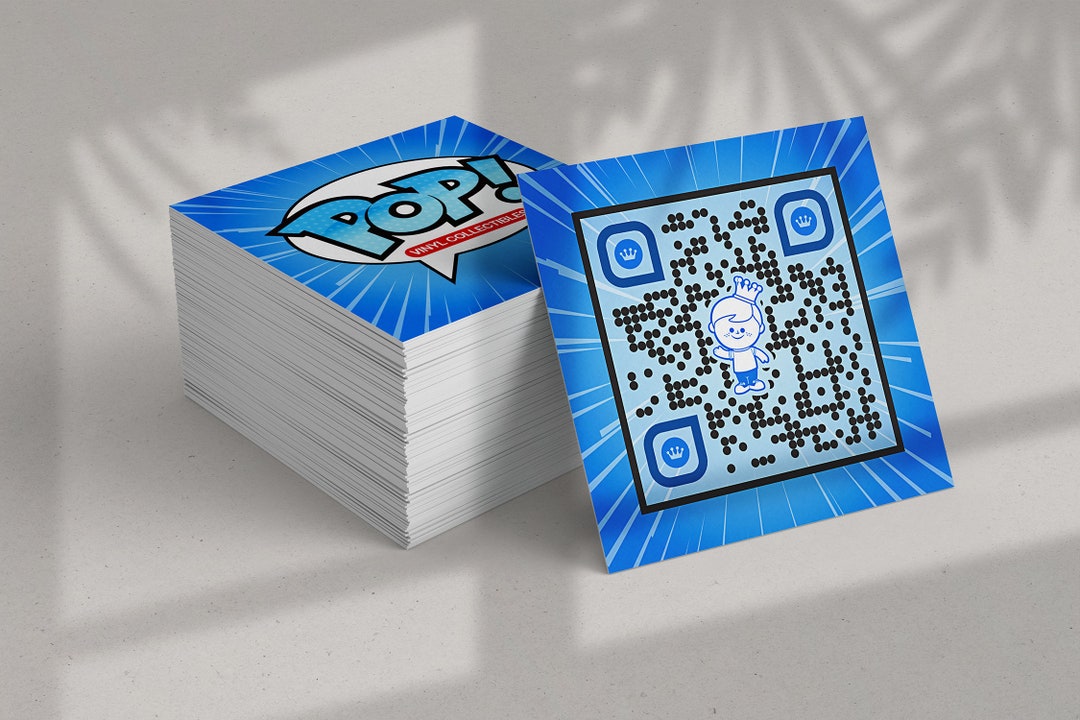 Custom QR Code Included + Logo | Functional | Mini Square Business ...