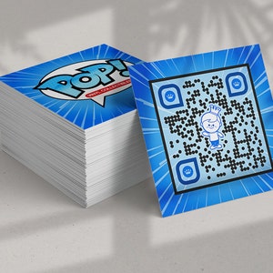 Custom QR Code Included + Logo | Functional | Mini Square Business ...