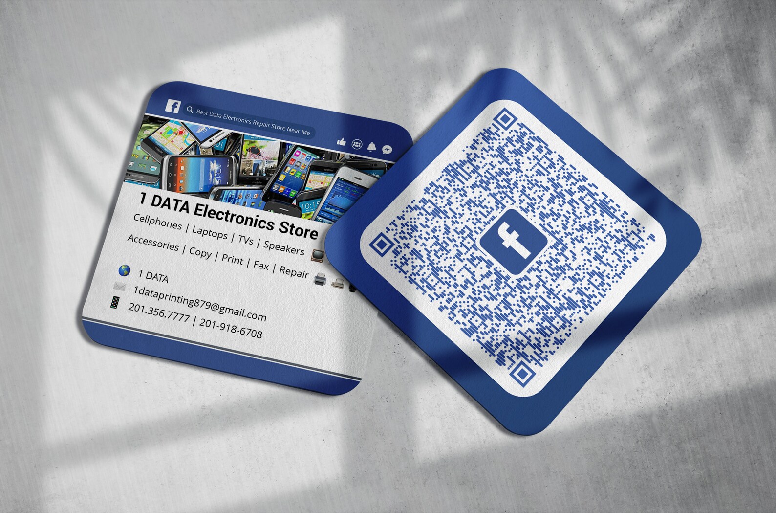 Facebook Social Media Cards Custom Business Cards Mommy - Etsy