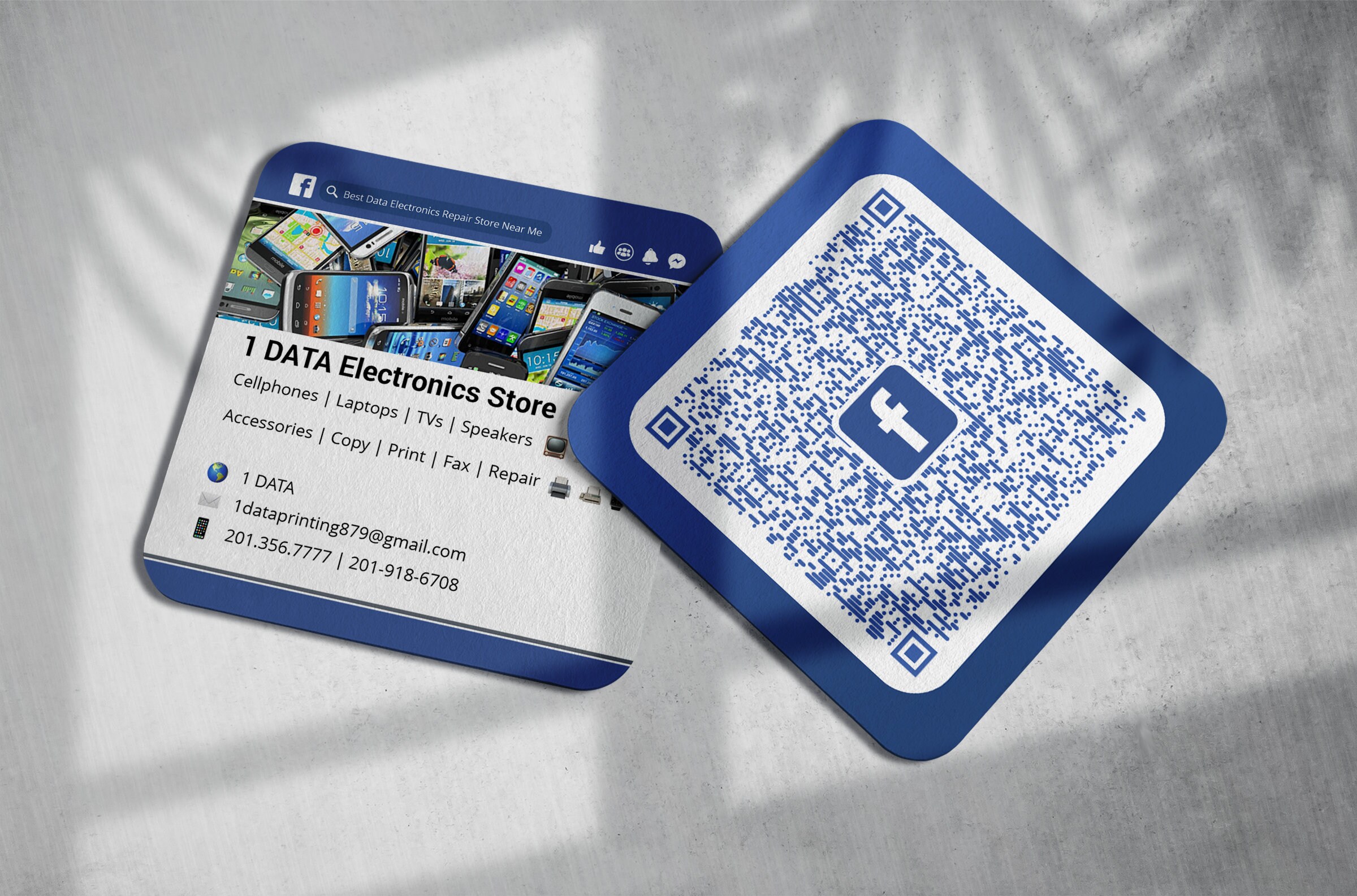 Facebook Social Media Cards Custom Business Cards Mommy - Etsy