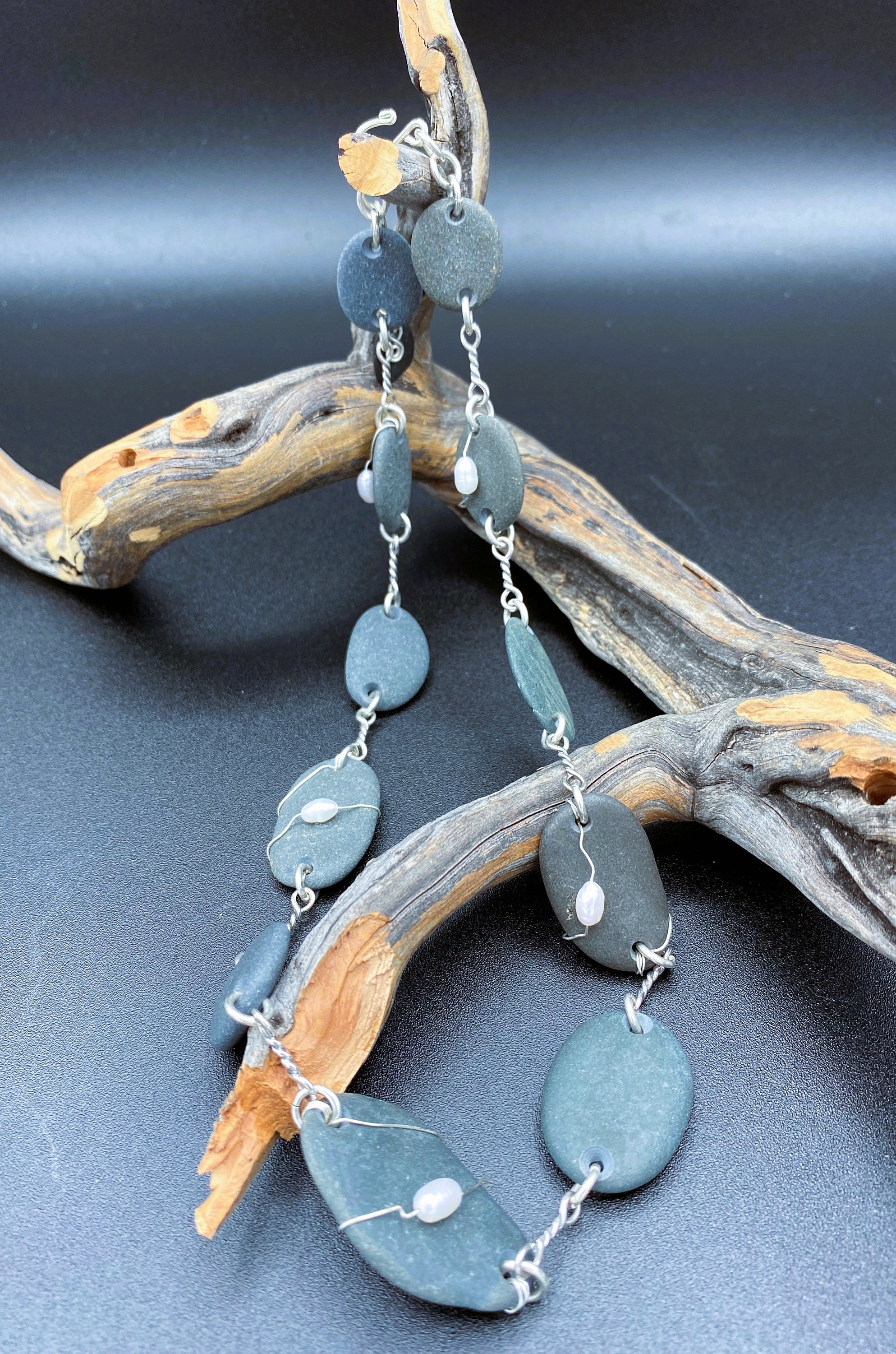 Lake Superior Necklace, River Stone Necklace, Lake Stone Necklace ...
