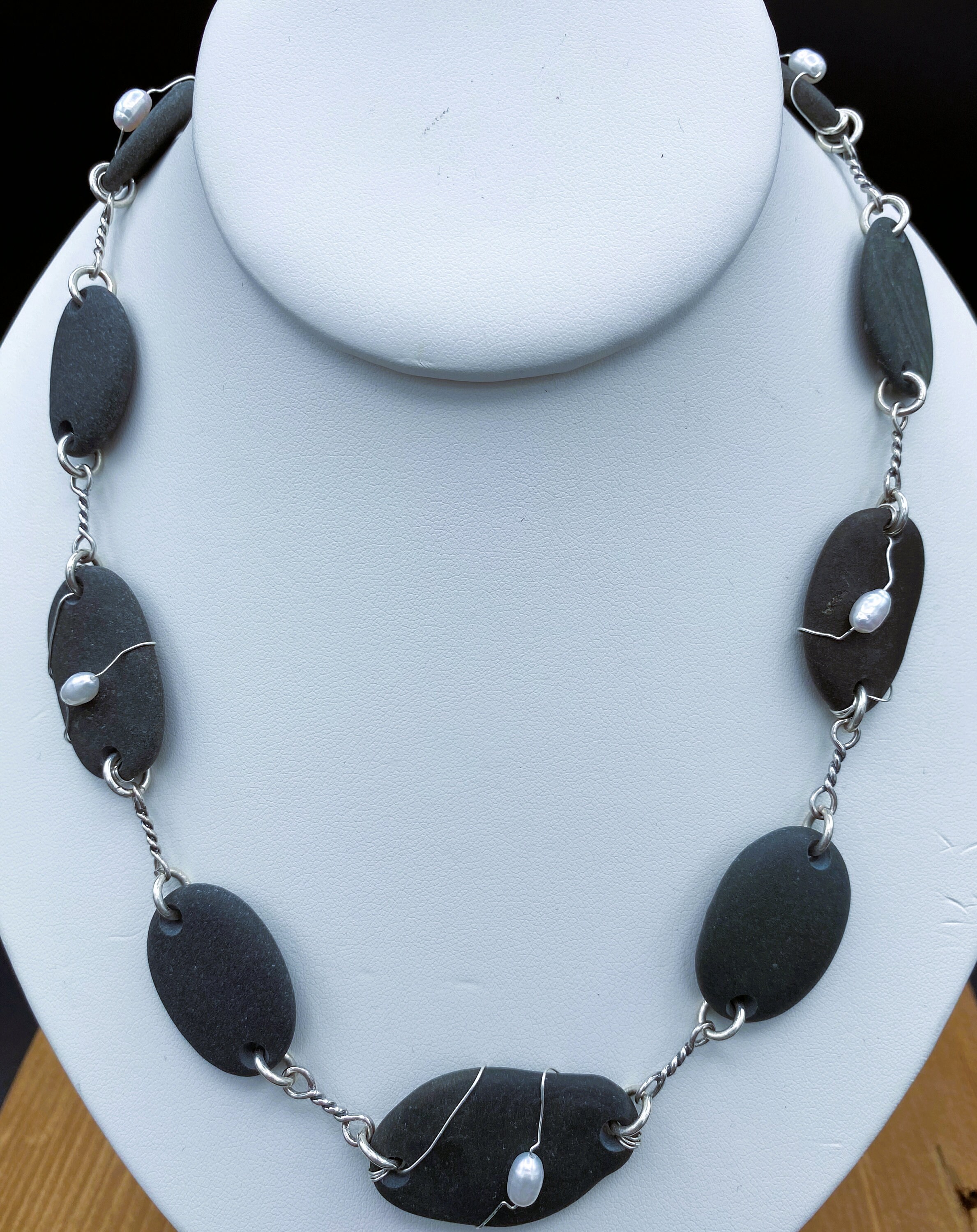 Lake Superior Necklace, River Stone Necklace, Lake Stone Necklace ...