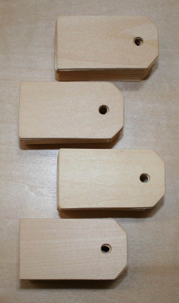 Unfinished Wood Tags 2-1/4 X 1-1/4 X 1/8 | Etsy