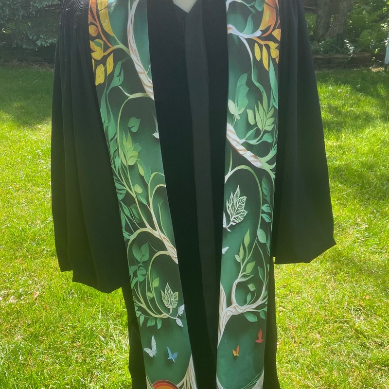 Clergy Stole With Trees - Etsy