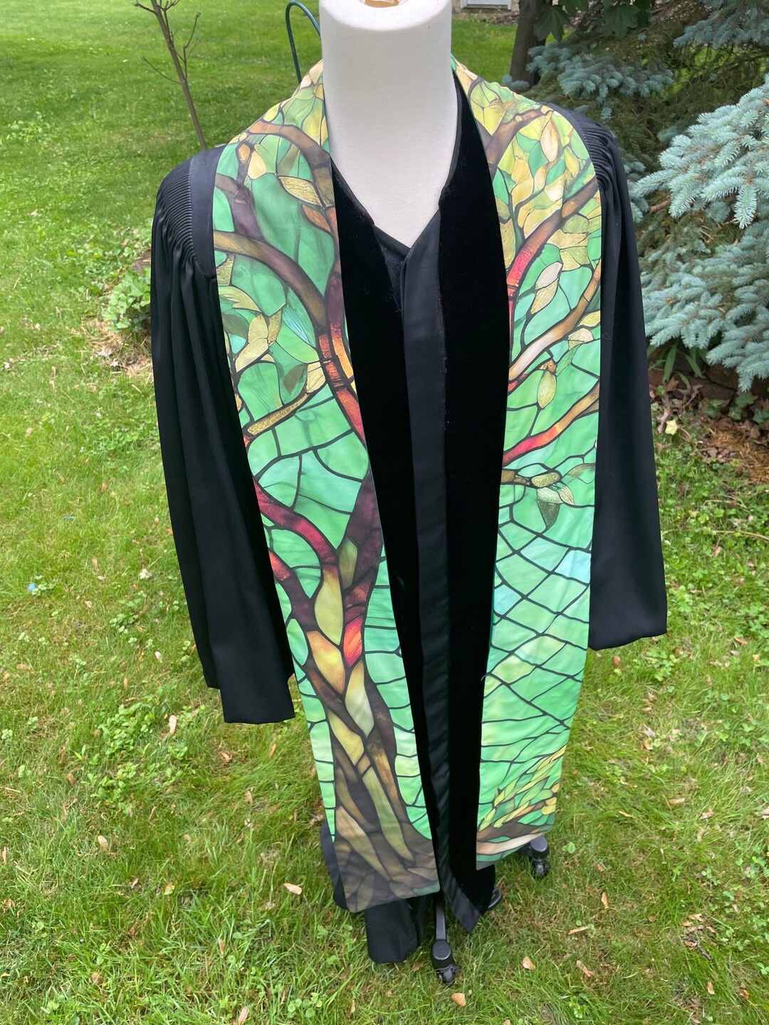 Tree of Life Stained Glass Ordinary Time Clergy Stole - Etsy