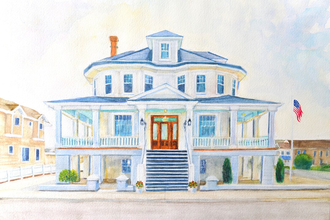 The Pebbles Guest House Print, Stone Harbor NJ, Stone Harbor Art, Stone ...