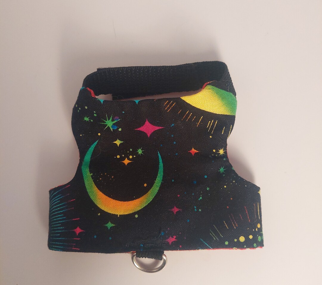 Rainbow Moon Bearded Dragon Harness, Optional AirTag Pocket & Leash - Etsy