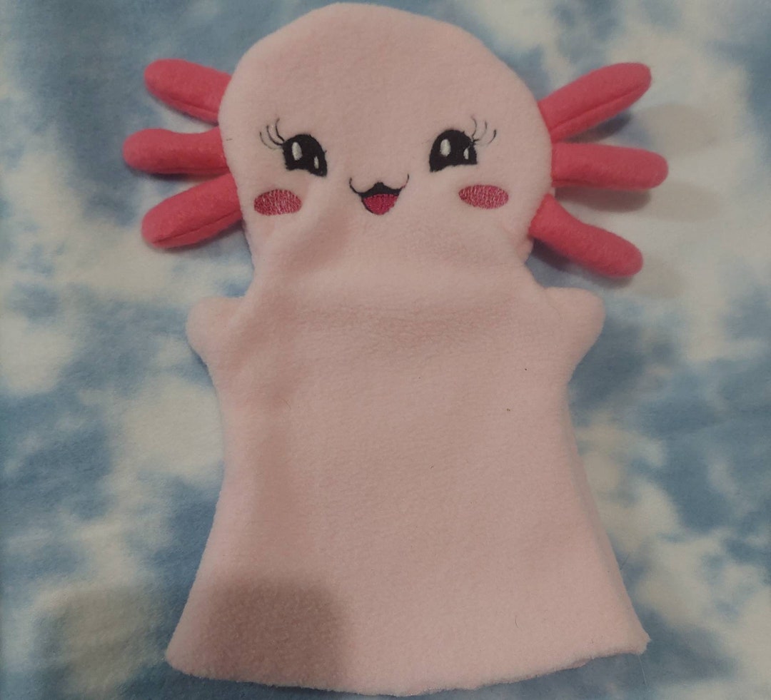 Adorable Child's Fleece Axolotl Hand Puppet - Etsy