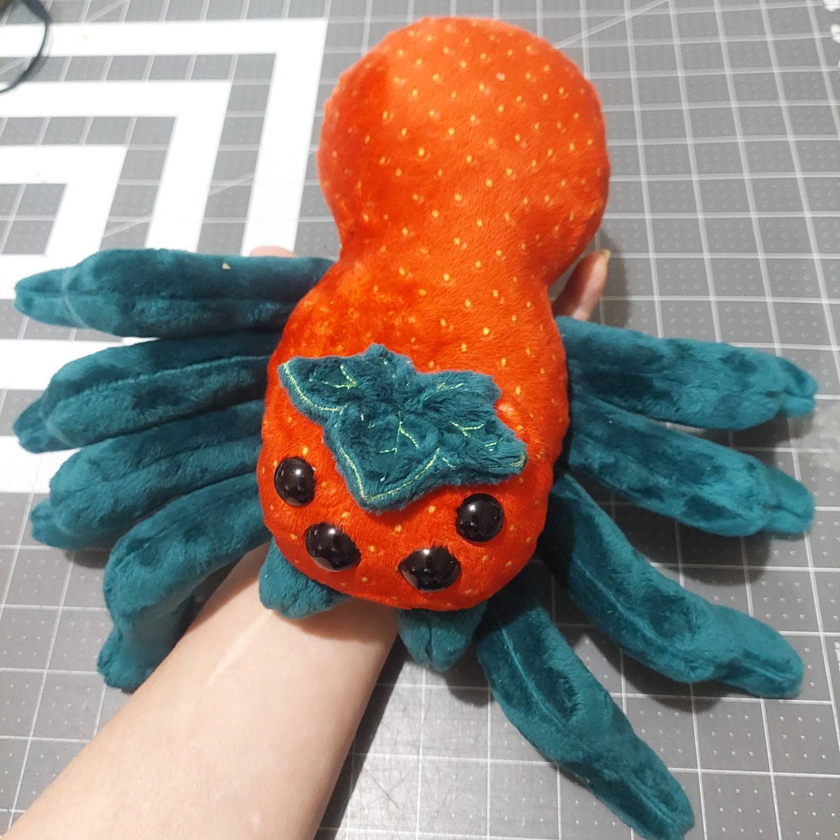 Large Strawberry Jumping Spider/spider/arachnid/madetoorder - Etsy