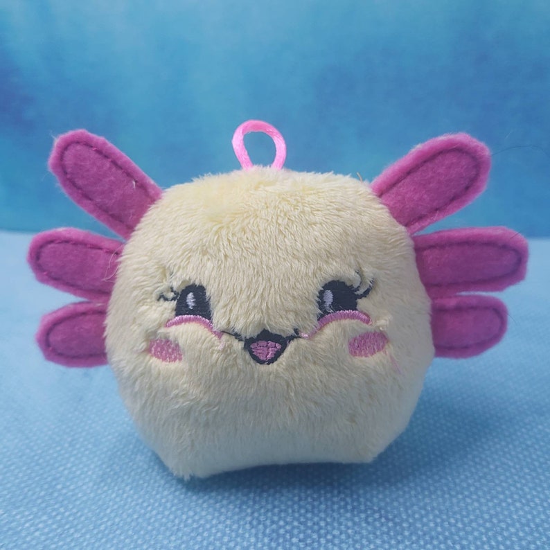 Chunky Axolotl Mini Plush/keychain/backpack Charm - Etsy