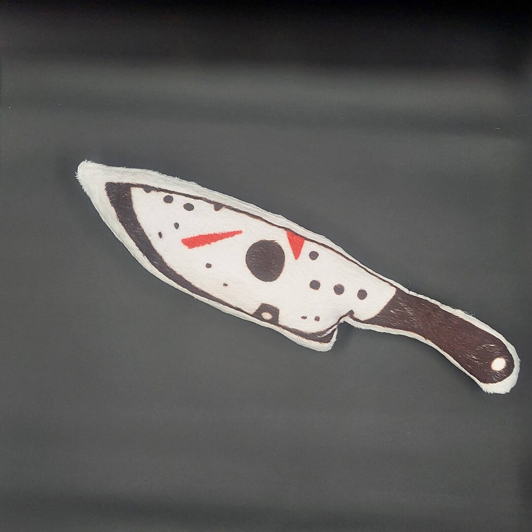 Scary Hockey Mask Knife Cat Toy /cat Kicker, Stabby Cat/catnip Toy ...
