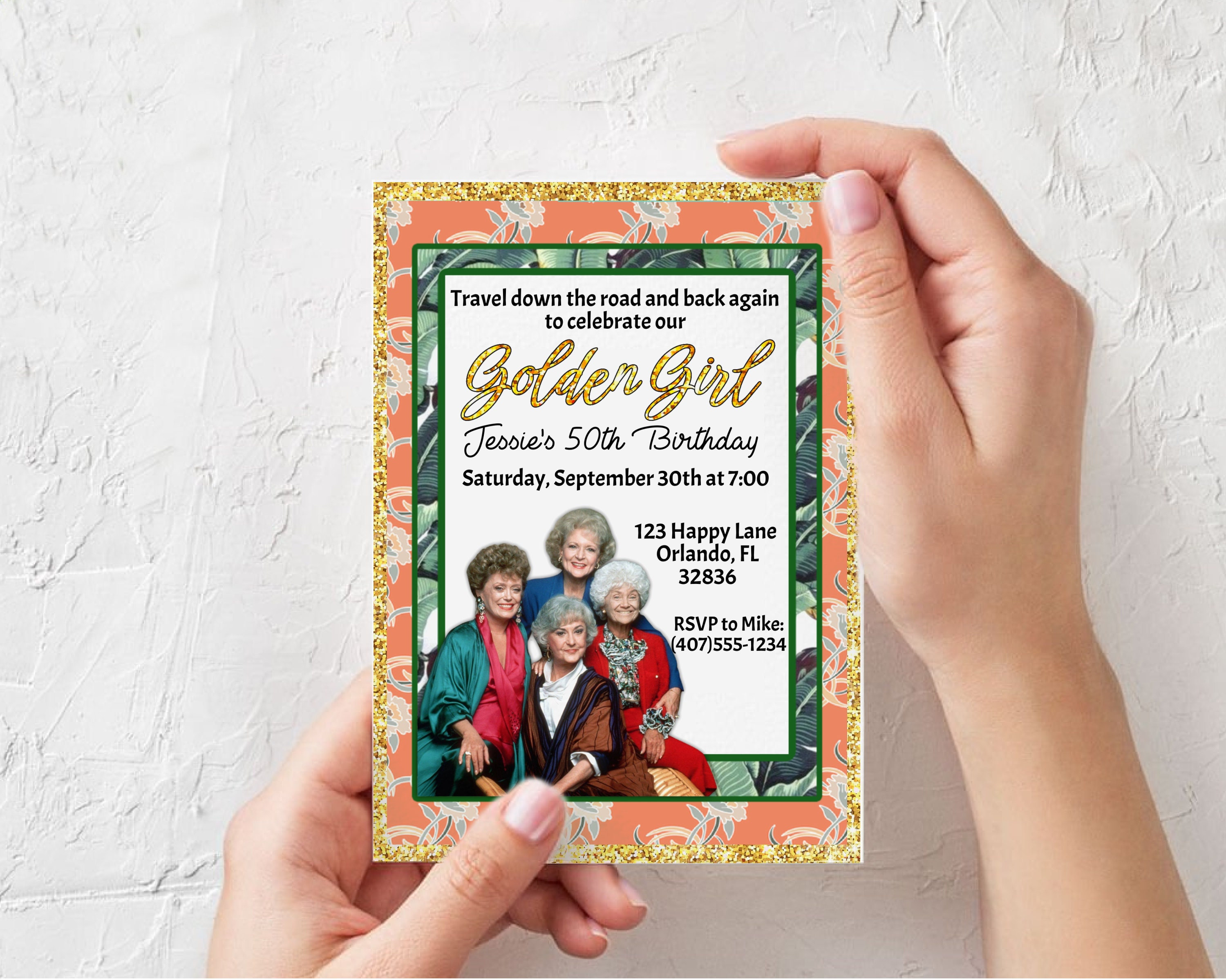 Instant Download - Golden Girls Editable Birthday Invitation Printable ...