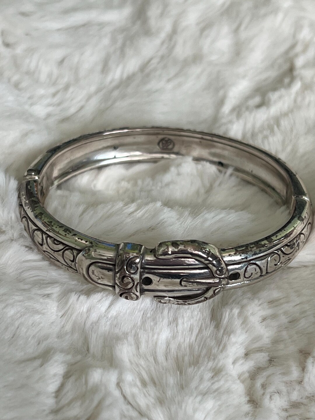 Brighton Buckle Hinge Bracelet Bangle Silver Tone Jewelry Wrist - Etsy