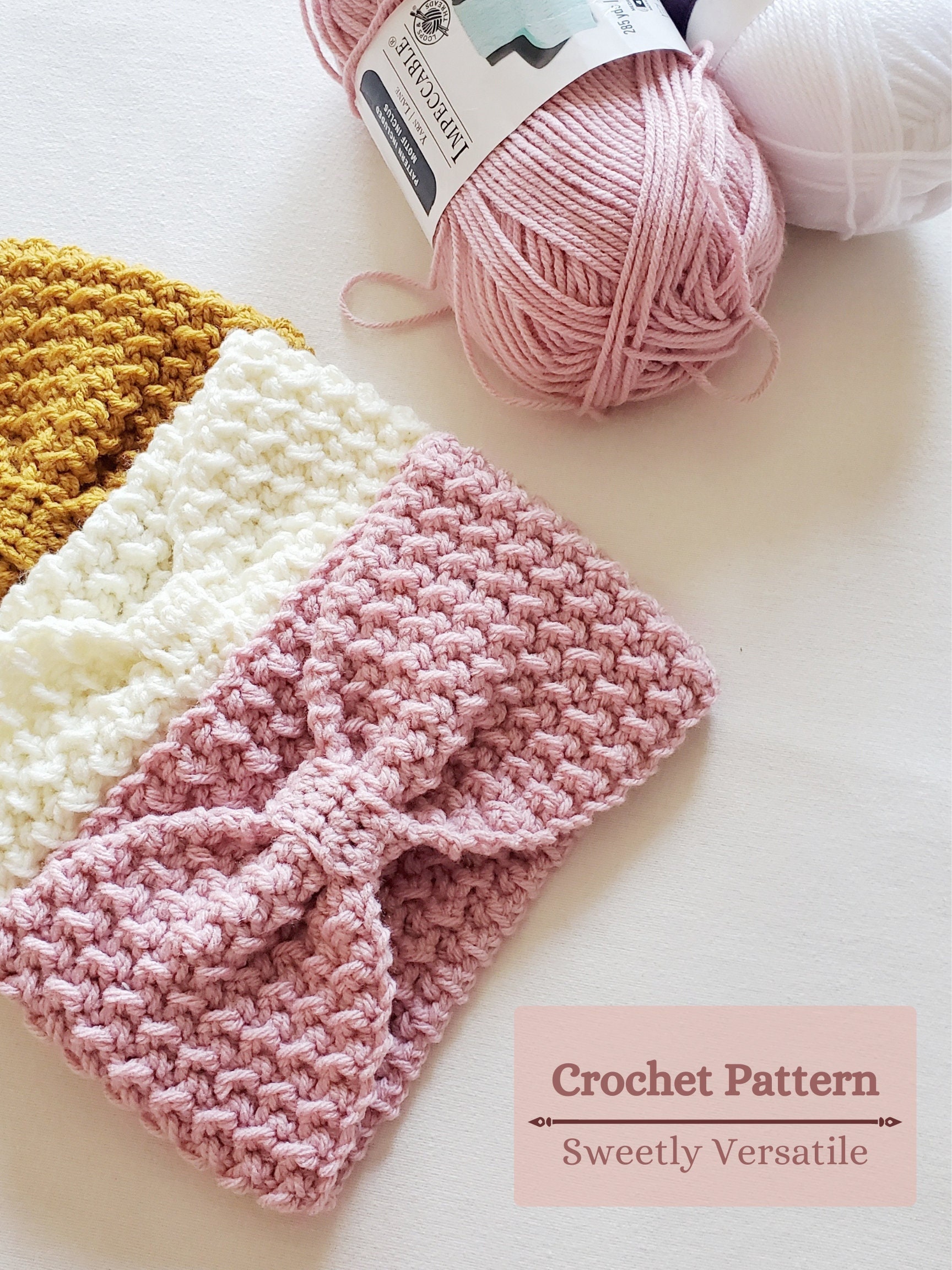 Sweet Knot Headband CROCHET PATTERN PDF Download Easy Handmade Pattern ...