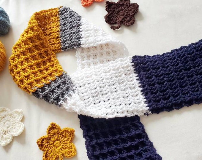 The Awfully Wonderful Waffle Scarf PATTERN Instant PDF Download Crochet ...